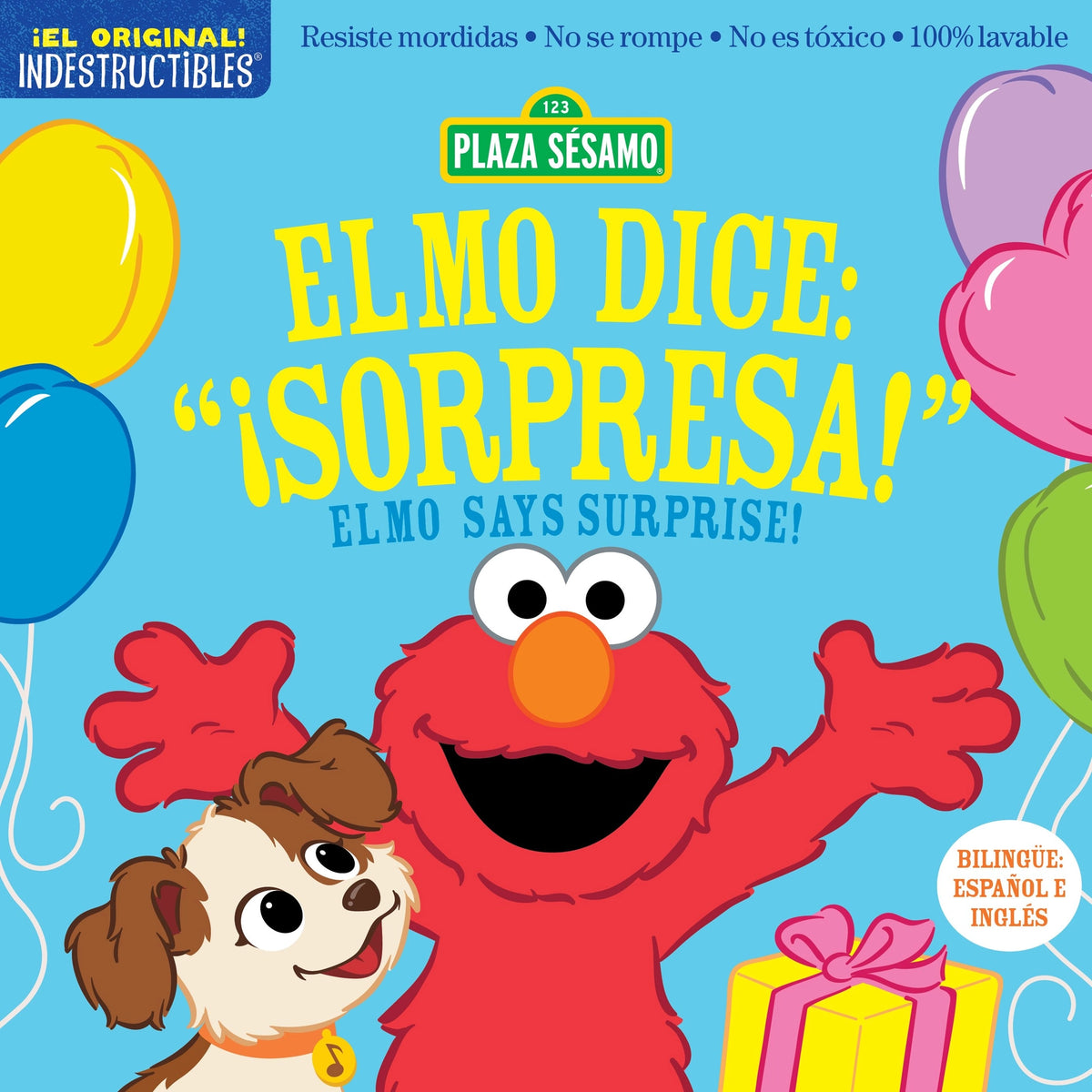 Indestructibles: Sesame Street Bilingual Elmo Surprise Book {Bilingual ...